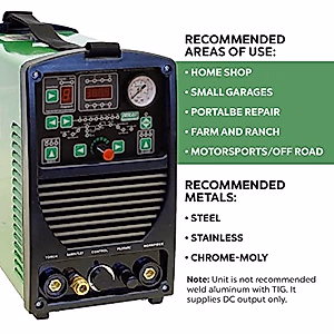 2021 UltraArc 205 200 Amp Multi Process Welder TIG Stick Pulse 50 Amp Plasma Cutter Dual Voltage 110v/220v