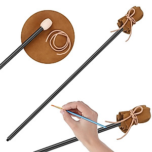 Mahl Stick for Steadying Painter Hand 32.7 Inch Artists Drawing Tool Artist's and Painter's Hand Rest Tool with Artificial Leather for Painting Art Watercolor Oil Paint Sketching Supplies