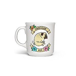 Genuine Fred DRAGGIN Genuine Fred SAY ANYTHING MUG, 16 ounces, White