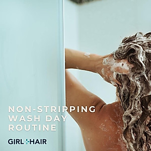 GIRL+HAIR Cleanse+ Moisturizing Shampoo | Restorative for Dry, Damaged Hair | Treat Dry, Itchy Scalp | With Shea Butter, Tea Tree Oil (10.1 fl oz)