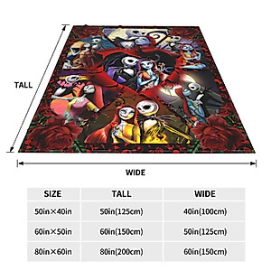 Ennankob Christmas Throw Blankets Soft Warm Micro Fleece Blanket Novelty Home and Collectible Holidays Party All Seasons for Kids Aldults 50''X40'', Black 4