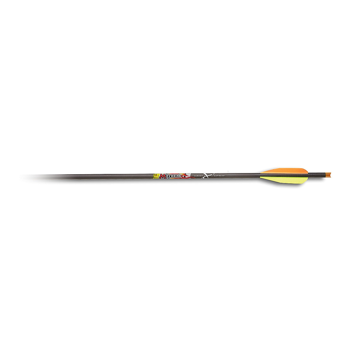 Carbon Express Mayhem 20-Inch Fletched Carbon Crossbolt/Crossbow Arrow with 3-Inch Vanes, 6-Pack, Moon