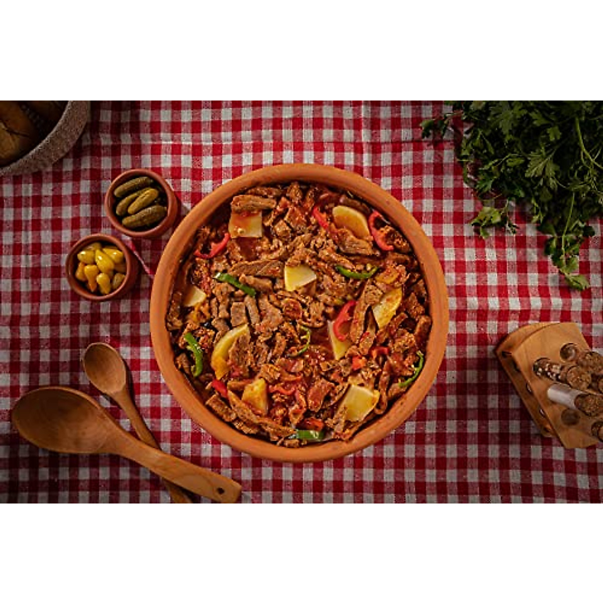 Luksyol Clay Pan For Cooking, Pan for Mexican Indian Korean Dishes, Handmade Cookware, Clay Pot or Oven, Terracotta Pot, Clay Pot For Cooking, Unglazed Clay Pots For Cooking, Clay Oven Pan 11 Inches