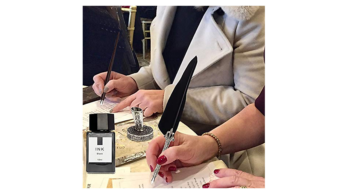 Beginner Calligraphy Set - Quill & Ink for Artistic Writing