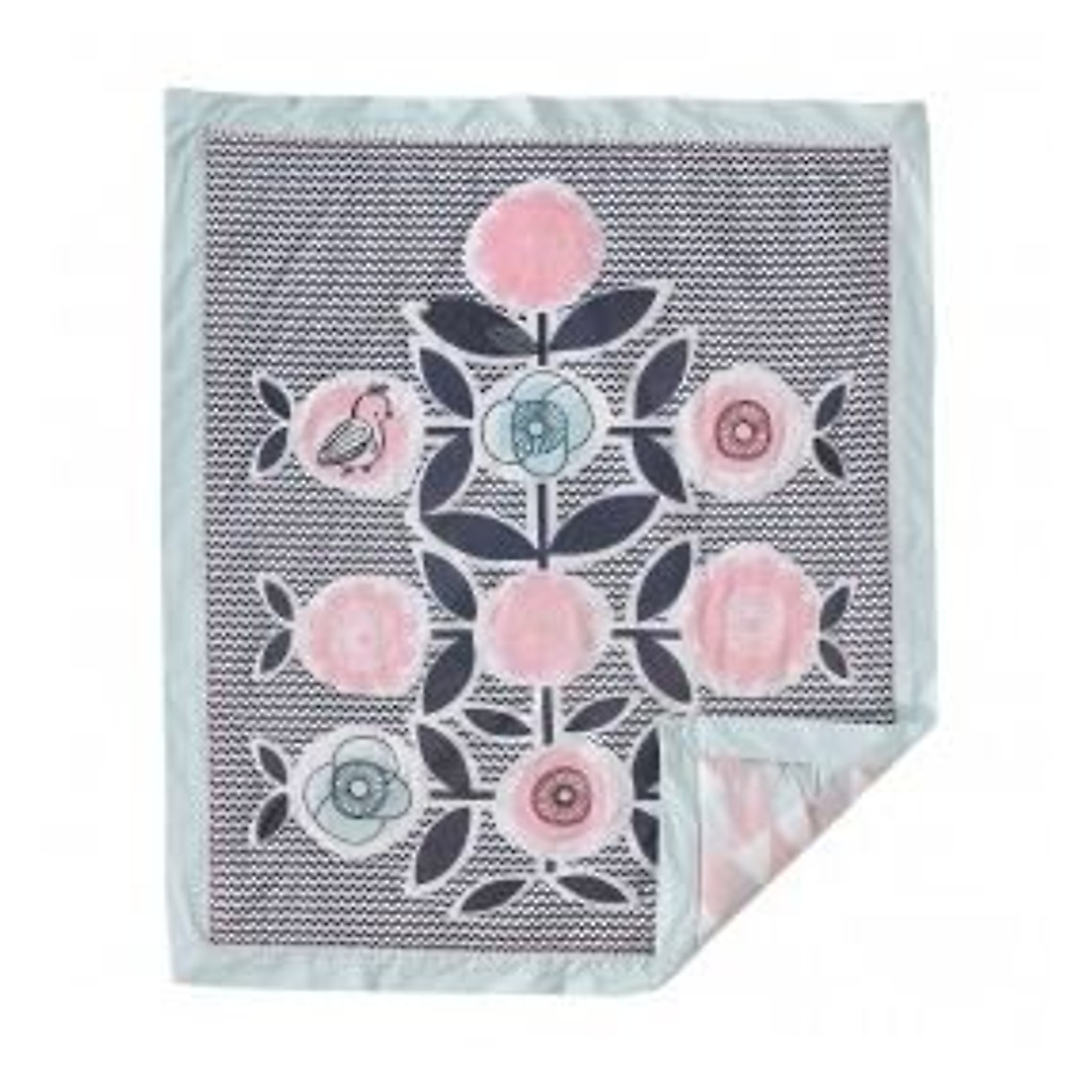 Lolli Living 4-Piece Baby Bedding Crib Set with Sparrow Pattern. Complete Set with Quilt, 2 Fitted Sheets, and Bed Skirt.