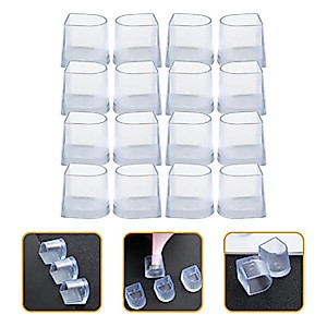 FOMIYES Chair Shoe Covers 16pcs High Heel Protectors PVC Clear Heel Repair Caps Covers Latin Dance Heel Stoppers for Wedding Grass Gravel Wetlands Outdoor Events M High Heel Clear Heels