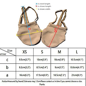 SSZYace Half Toe Shoe Knitted Cotton Ballet Shoes/Ballet Slippers for Rhythmic Gymnastic Competition Women/Toddler/Kids(S)