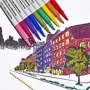 Paper Mate Flair Felt Tip Pens, Bold Tip (1.2 mm), Assorted Colors, 12 Count