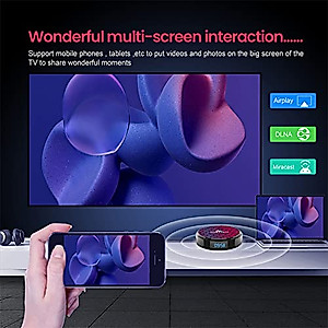 Android 12 TV Box 4G RAM 32G ROM Android TV Box H618 with Dual WiFi6 2.4G/5.8G, BT 5.0+ Quad-Core 64 Bits 4K UHD H.265 Ethernet LAN 3D TV Box