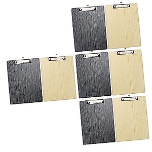 Tofficu 8 pcs Folder Board Pencils Plastic File folders Plastic clipboards a4 File Clip Folder foldgers Clip Boards 8.5x11 Low Wooden Pencil Sketch Hand Support Exam Paper Clips