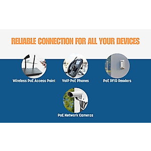 Intellinet 1-Port Indoor Gigabit PoE+ Extender Repeater – 25W Power Budget via Cat5e Cat6 RJ45 Ethernet Network Cables, Daisy-Chain – 3 Yr Mfg Warranty - 560962