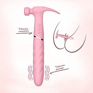 Massage Gun,Hammer G Spot Clit Vibrator Adult Sex Toys for Woman,Pulsating Anal Dildo Vibrators Waterproof Nipple Vagina Prostate Massagers Rechargable Clit Stimulation for Couples