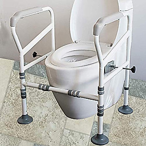 Replacement Feet for Assembly Toilet Safety Feet, Shower Stools and Transfer Bench for Elderly Disable with Upgrade Large Anti-Slip Mat (1-1/8)