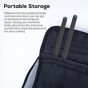 GUAZI STORE somatosensory drum set music electronic drum adult rock percussion portable air drum set suitable for beginners/adults/teens of musical instruments