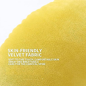 VENYAA Camping Pillow Neck Supporter Headrest PP Cotton Office Travel Portable with Arm Rest Home Seat Cushion School Airplane Nap Pillow (Color : Yellow)