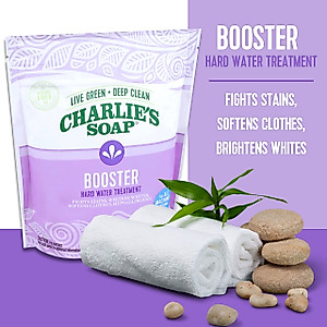 Charlie's Soap Booster & Hard Water Treatment (2.64 Lbs, 2 Pack) Natural Powdered Water Softener and Laundry Booster – Safe and Effective