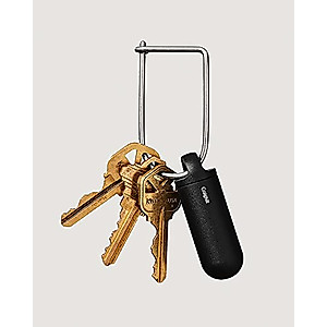 Craighill Wilson Titanium Keyring - 2” Carabiner Keychain Clip, Modern Minimalist Key Ring for Car Keys, Heavy Duty, Lightweight, D Ring Key Organizer