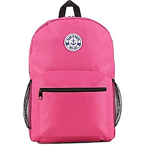 Yacht & Smith 24 Pack Backpack, Bulk 17 inch Lightweight Outdoor Travel Gym Corporate Events Bag