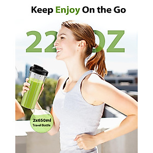 KOIOS Smoothies Blender, 900W Personal Blender and Grinder Combo for Kitchen, Smoothies Maker with 3 Non-BPA Portable Blender Cup for Baby Food, Beans, Nuts, Spice Protein Mixer