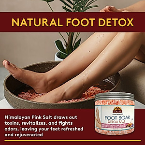 Okay Himalayan Pink Salt Detoxifying Foot Soak With & Tea Tree Oil, lavender, 20 Ounce