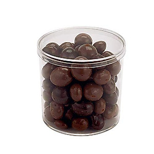 Pioneer Plastics 115C Clear Cylinder Plastic Container, 3.375" W x 3.125" H