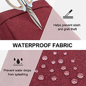 ecosmile Messenger Bag Sling Bag Crossbody Shoulder Bag for Men Women Travel Work Satchel Bags, Red