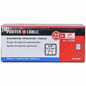 Porter Cable PUS38G 3/8" Upholstery Staples 3/8" Crown - 10,000 Per Box