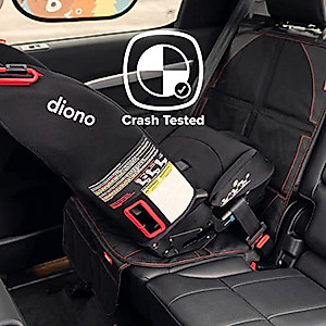 Diono Ultra Mat Complete Back Seat Upholstery Protection from Child Car Seats and Pets, Crash Tested, Premium Ultra Thick Padding, Durable, Water Resistant, Anti-Slip, 3 Mesh Storage Pockets