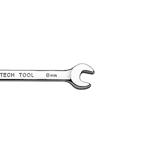 Jetech 8mm Flexible Head Gear Wrench, Industrial Grade Flex Ratcheting Spanner Made with Forged, Heat-Treated Cr-V Alloy Steel, Full Polished 12 Point Flex-Head Ratchet Combination Wrench, Metric