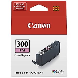 Canon PFI-300 Lucia PRO Ink, Photo Magenta, Compatible to imagePROGRAF PRO-300 Printer, Standard (4198C002)