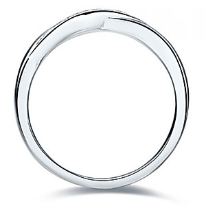 THREE MAN Sterling Silver Wedding Band Ring for Women X Style Brief Design 925 Silver (6)