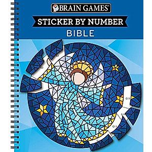 Brain Games - Sticker by Number: Bible (28 Images to Sticker)
