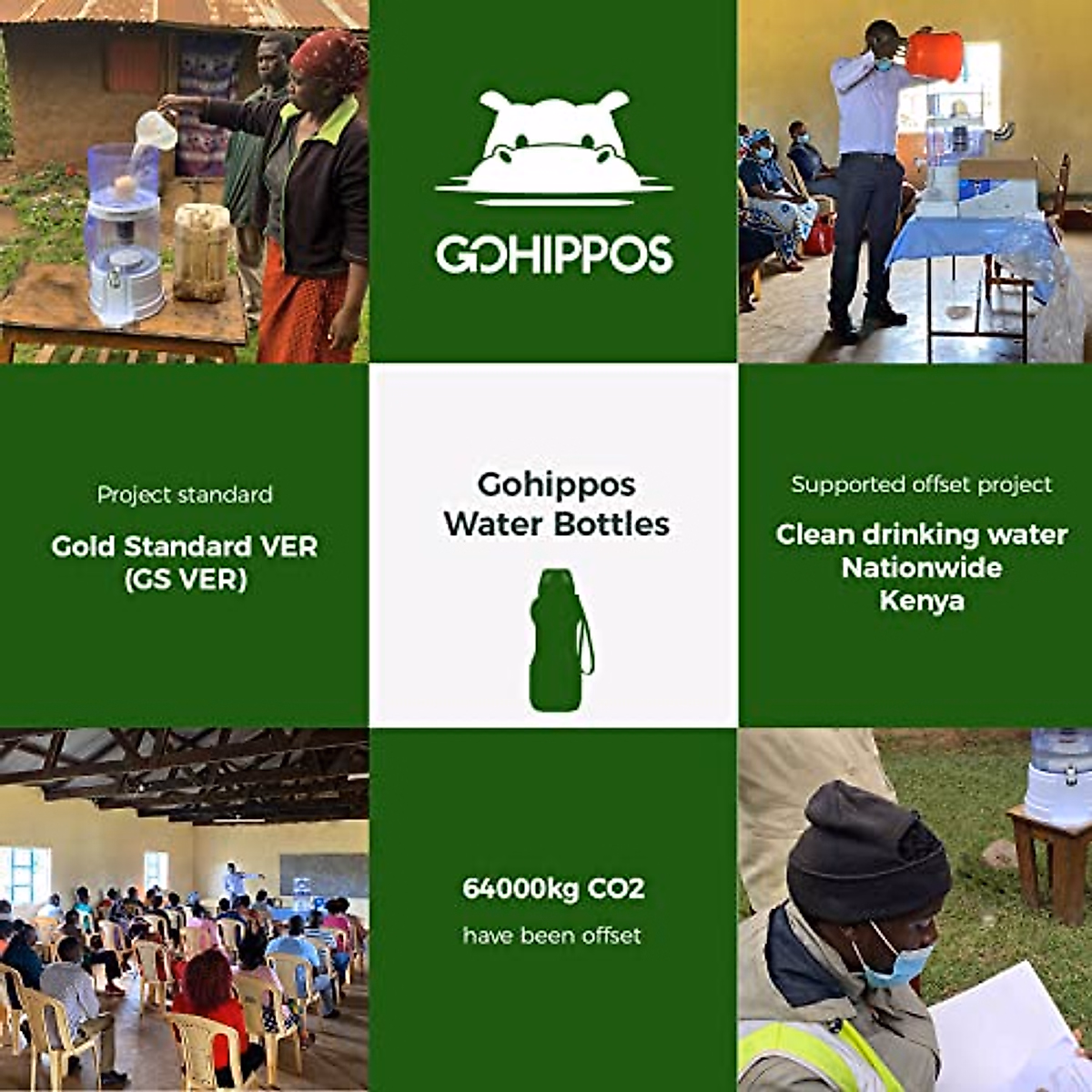 Gohippos Water Bottles with Times to Drink, 32 oz Water Bottle with Straw, Motivational Water Bottle for Gym School Office to Stay Hydrated, BPA Free & Leakproof (1 Bottle)