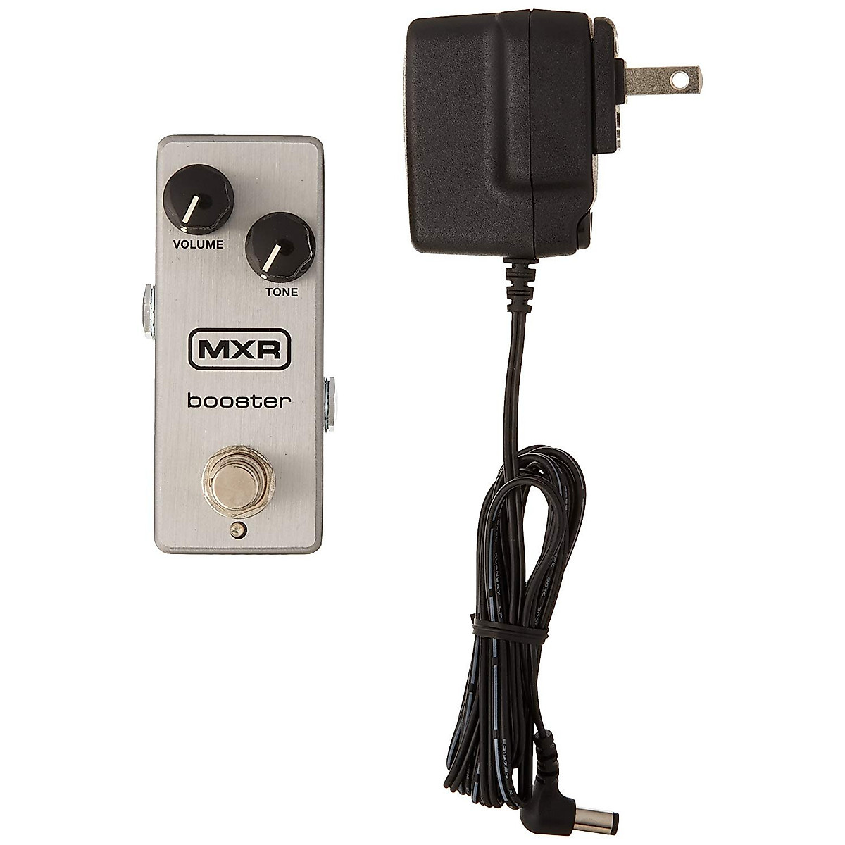 MXR M293 Booster Mini Guitar Effects Pedal Bundle with 2 Patch Cables and Dunlop Pick Pack
