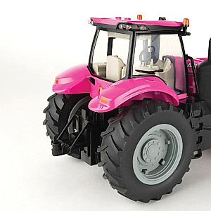 ERTL 1/16 Big Farm Case IH Magnum Pink Tractor with Loader and Lights & Sounds