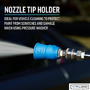 MTM Hydro Acqualine Pressure Washer Nozzle Guard Holder Tips Protector with 1/4” Quick Coupler Plug, 40 Degrees 3.5