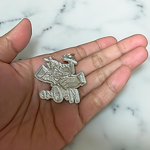 LA BLINGZ Sterling Silver TRUST NO ONE Hip-Hop Pendant