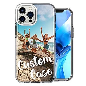 Personalized Custom Double Layered Phone Case for Apple iPhone 13 Pro Max 6.7 inch ONLY - Design Your Own Perfect Custom Picture Photo Case