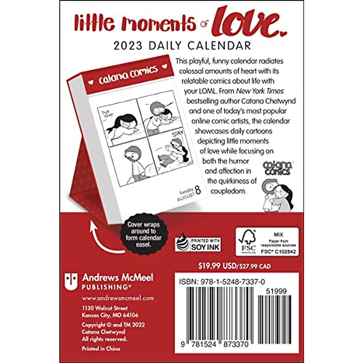 Catana Comics Little Moments of Love 2023 Deluxe Day-to-Day Calendar