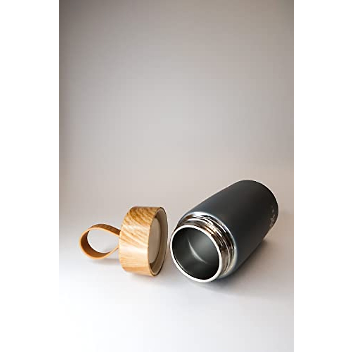 Miras Kids 9 oz Insulated Thermos Flask - Kids Vacuum Insulated Water Bottle - Leak-proof Vacuum Stainless Steel flask for baby formula (Gray & Pink) (Gray)