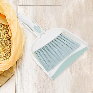 Cabilock Set Mini Broom Dustpan Tabletop Broom Hand Broom Small Table Broom Small Broom and Dustpan Keyboard Broom Brush Mini Cleaning Broom Brooms Whisk Broom Small Plastic Green