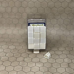 White Game Card Stands 3/4" x 3/4" (Set of 20) Board Game Pieces Hedral Games