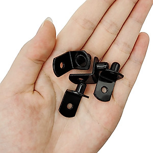 40 Pcs Shelf Pins Pegs,1/4 Inch L-Shaped Shelf Support Pegs,Bookshelf Pegs for Shelves,Cabinet Shelf Bracket Pegs with Hole,Shelf Pins Holders for Kitchen Furniture & Closet (Black)