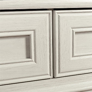 Sauder Palladia Corner Credenza/TV Stand in Glacier Oak, for TVs up to 60", Glacier Oak Finish