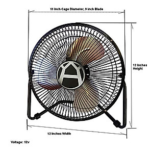 Western Harmonics Solar Powered 10 Watt Fan Kit