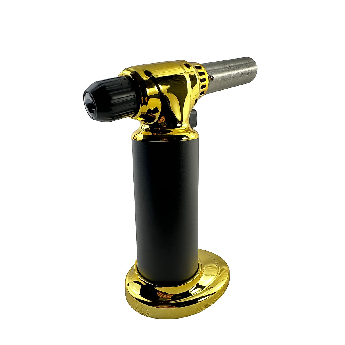 Space King Tall Wind-Proof Torch Lighter - Adjustable Flame - Child-Lock - Perfect for Camping, Kitchen, Backyard, Travel, Beach, BBQ, Mountain, Outdoors, Travel, Garage, and More. (Gold)