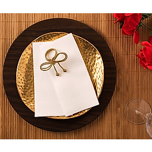 200 BloominGoods Disposable Bathroom Napkins | Single-Use Linen-Feel Guest Towels | Cloth-Like Hand Tissue Paper, White, 12" x 17" (Pack of 200)