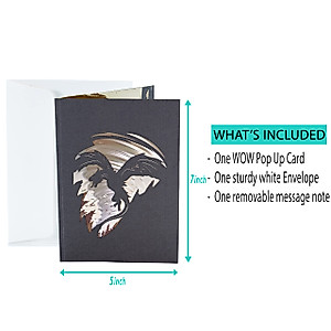 Legendary Dragon,WOW Greeting Pop Up 3D Card For All Occasions,Birthday, Love, Christmas, Goodluck, Congrats, Get Well,Handcrafted With Love,Proud USA Brand (Cloud Dragon)