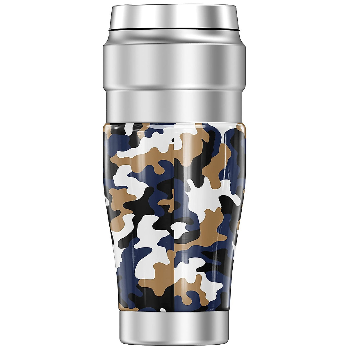 THERMOS Montana State University OFFICIAL Camo STAINLESS KING Stainless Steel Travel Tumbler, Vacuum insulated & Double Wall, 16oz