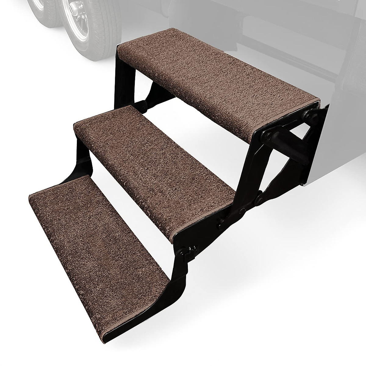 Prest-O-Fit 3-Pack 2-4020 Wraparound Plus RV Step Rug Espresso 20 in. Wide